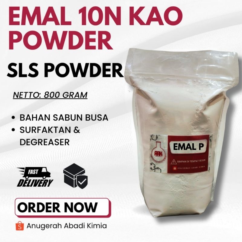 Jual EMAL 10N KAO Powder/ SLS Bubuk KAO / Sles Bubuk/ Texapon Powder ...