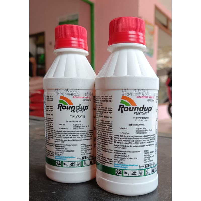 Jual Roundup 486sl 200ml Racun Rumput sistemik Mati Sampai Akar ...