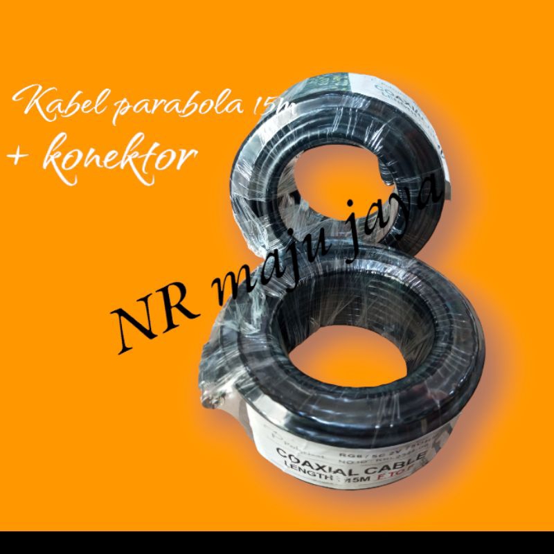 Jual Kabel Parabola 15M Lengkap dengan Konektor | Shopee Indonesia