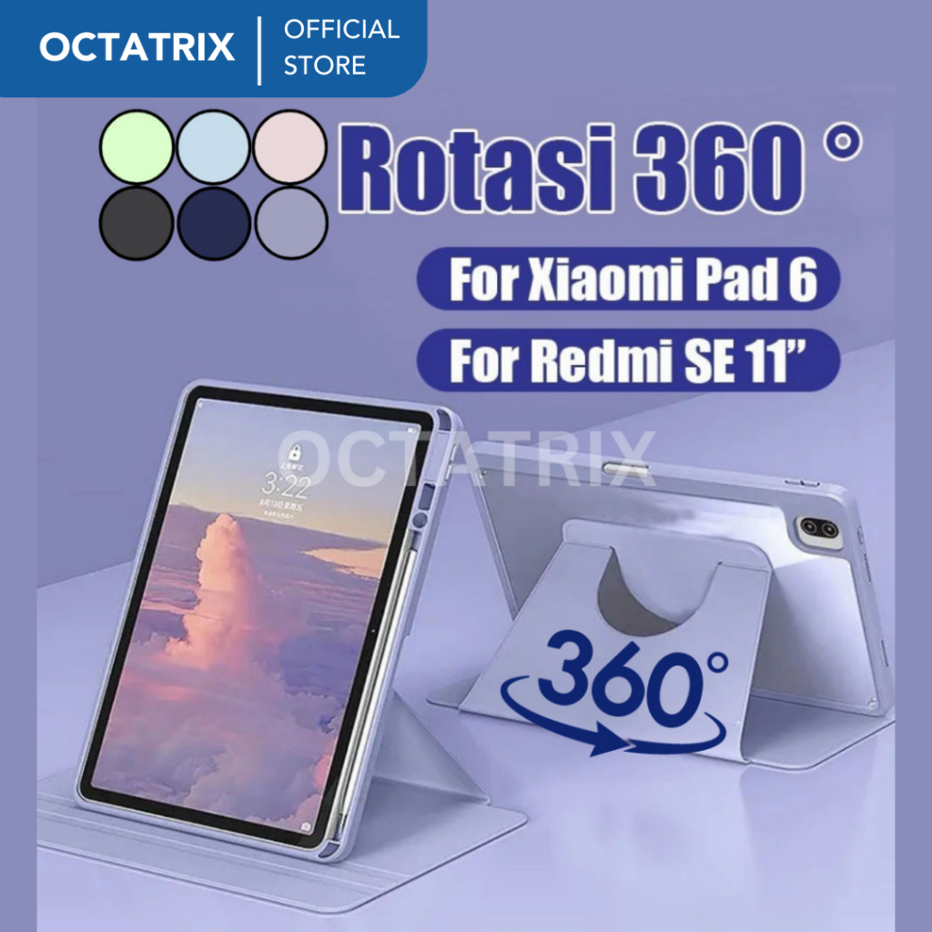 Jual Case Flip Acrylic 360 Rotate Mi Pad 7 6 11 Inch /Mi pad 6s Pro ...