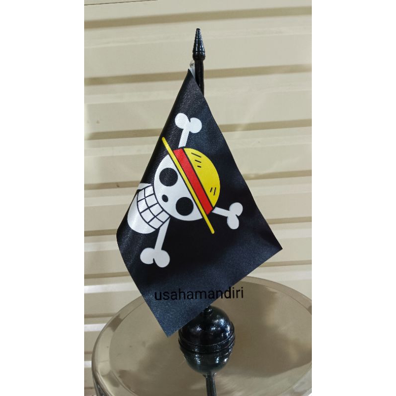 Jual bendera one piece/ bendera akagami/bendera marine/bendera world ...