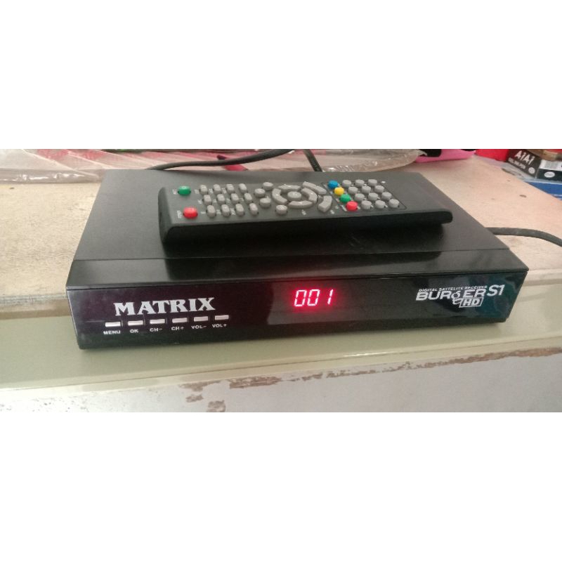 Jual resiver/stb parabola matrix burger S1,unit masih nya sesuai foto ...