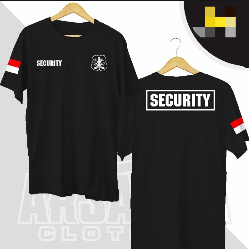 Jual KAOS SECURITY CORAK KOTAK DADA KANAN TULISAN SECURITY | Shopee ...
