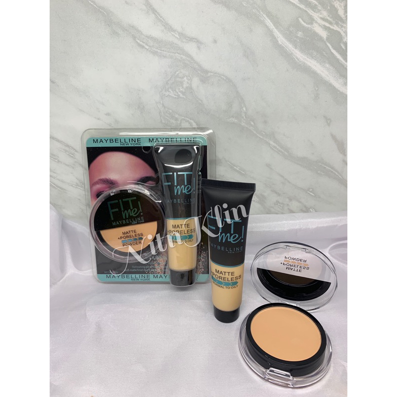 Jual MYB FIT ME SET 2 in 1 ( BEDAK + FOUNDATION ) | Shopee Indonesia