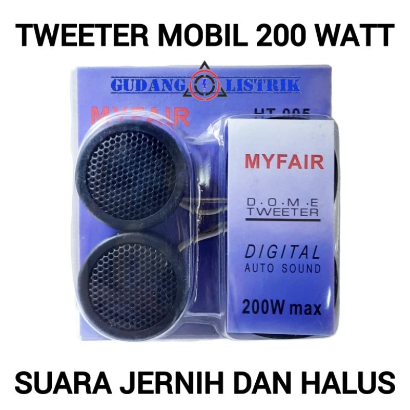 Jual HT-005 MYFAIR Speaker Tweeter Treble Suara Tajam Mobil 200 watt | Shopee Indonesia