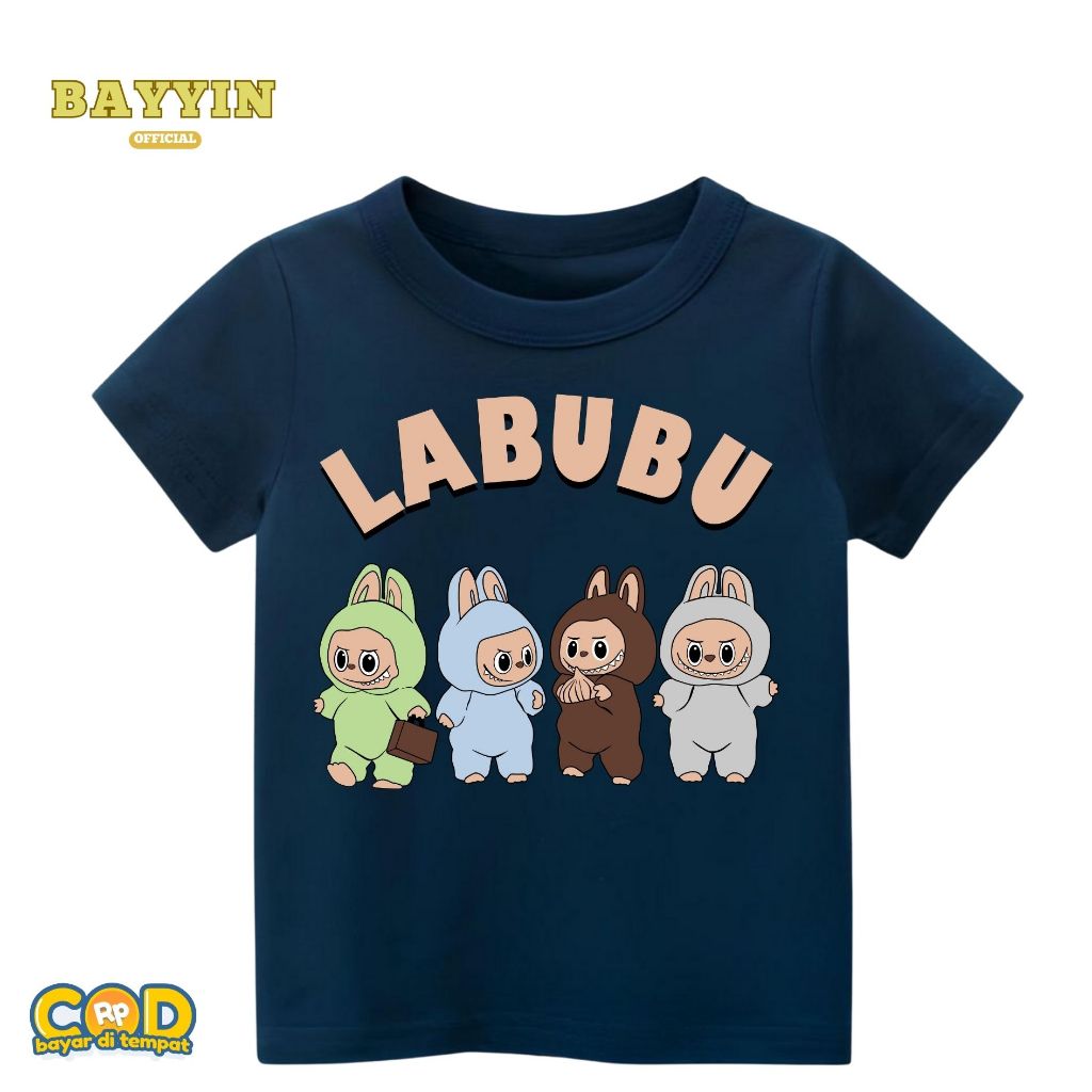 Jual Kaos Anak Custom Nama Combed 30s Gambar BONEKA LABUBU BARU 8 Untuk Anak dan Hadiah kaos ...