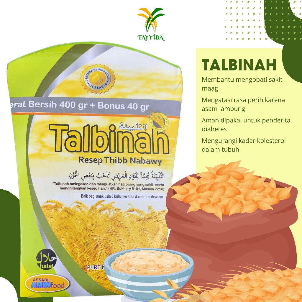Jual Talbinah Resep Thibb Nabawy 400+40 gram Tepung Gandum Talbinah ...