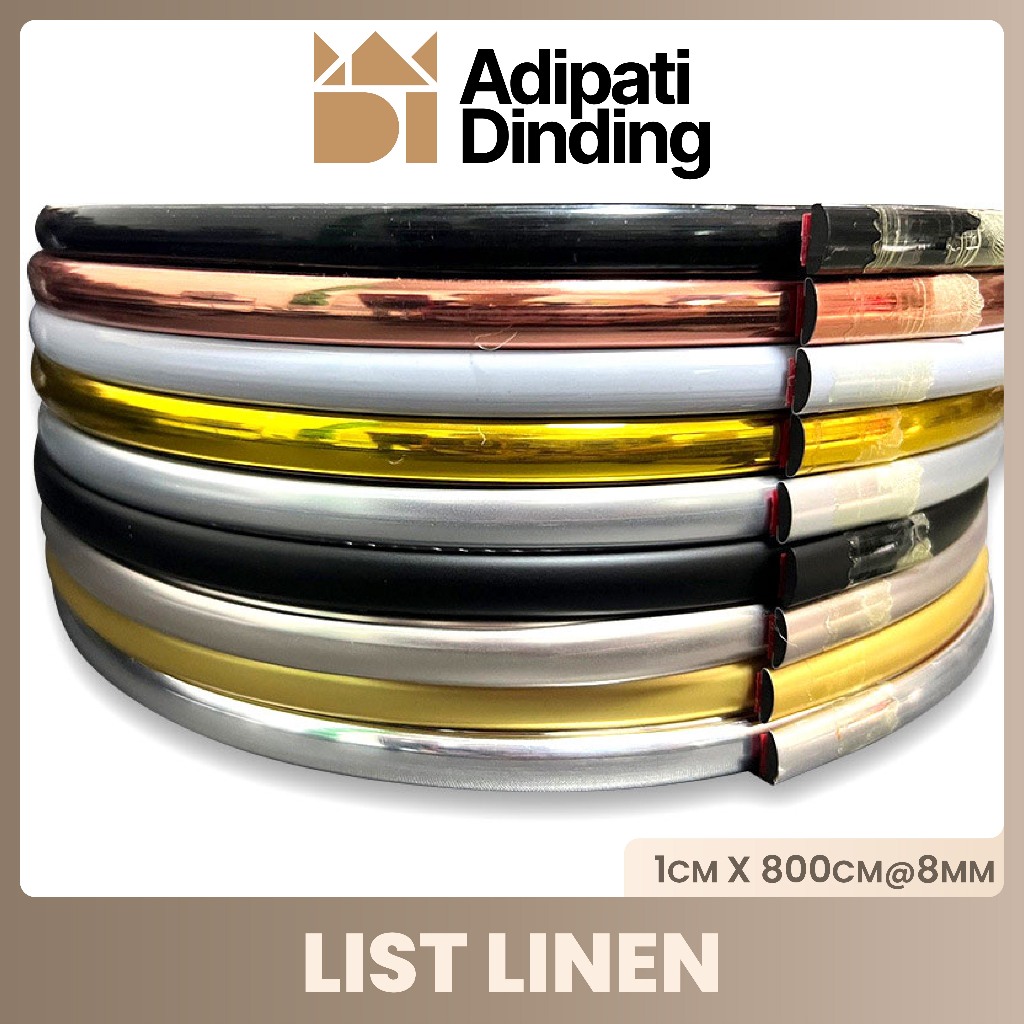 Jual List Wallpaper Gold dan Silver Dekorasi Aksesoris Dinding 3D ...