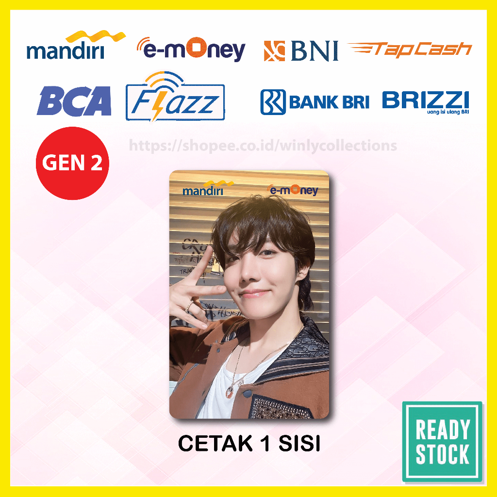 Jual KARTU EMONEY ETOLL K-POP BTS J-HOPE FLAZZ BCA GEN 2 E MONEY ...
