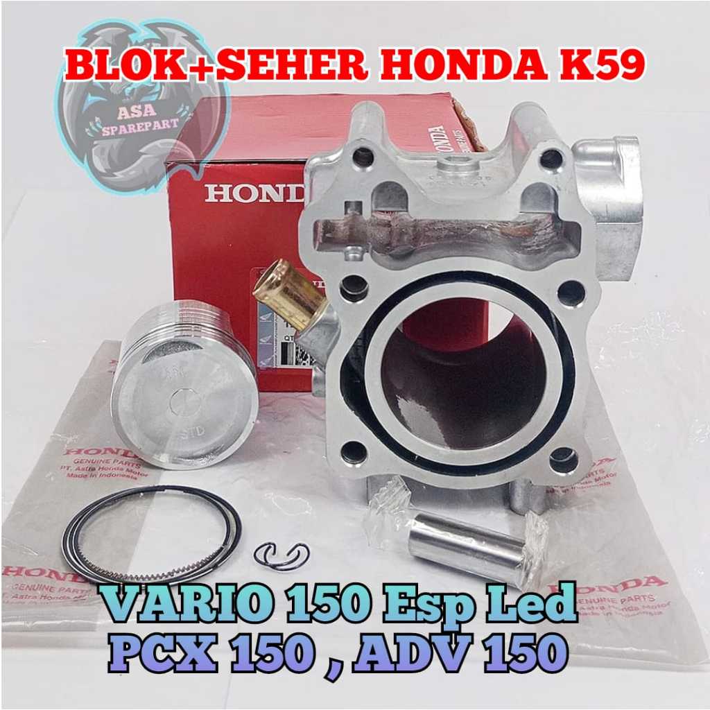 Jual BLOK + SEHER SET k59 Motor Honda VARIO150 LED eSP , PCX 150 , ADV ...
