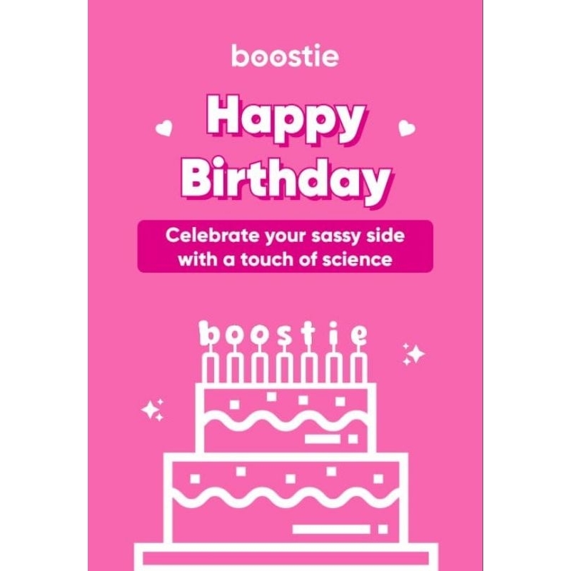 Jual Boostie Birthday Card (add on) | Shopee Indonesia