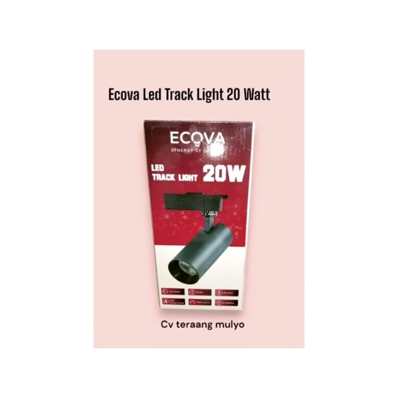 Jual Ecova Led Track Light 20 Watt / Track Spot Light / Lampu Sorot ...