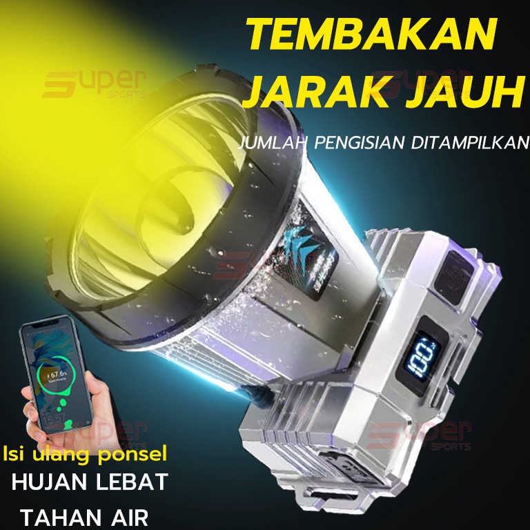 Jual Murah Harga LED Headlamp 5Watt Senter dengan layar LCD sensor ...