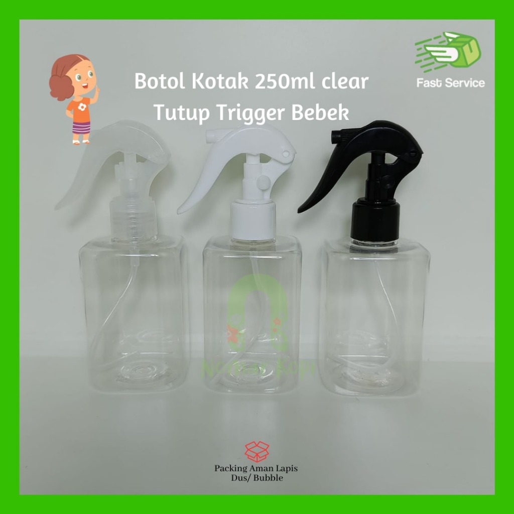 Jual BOTOL 250ML CLEAR RF TRIGGER BURUNG PET TEBAL DISINFEKTAN ...