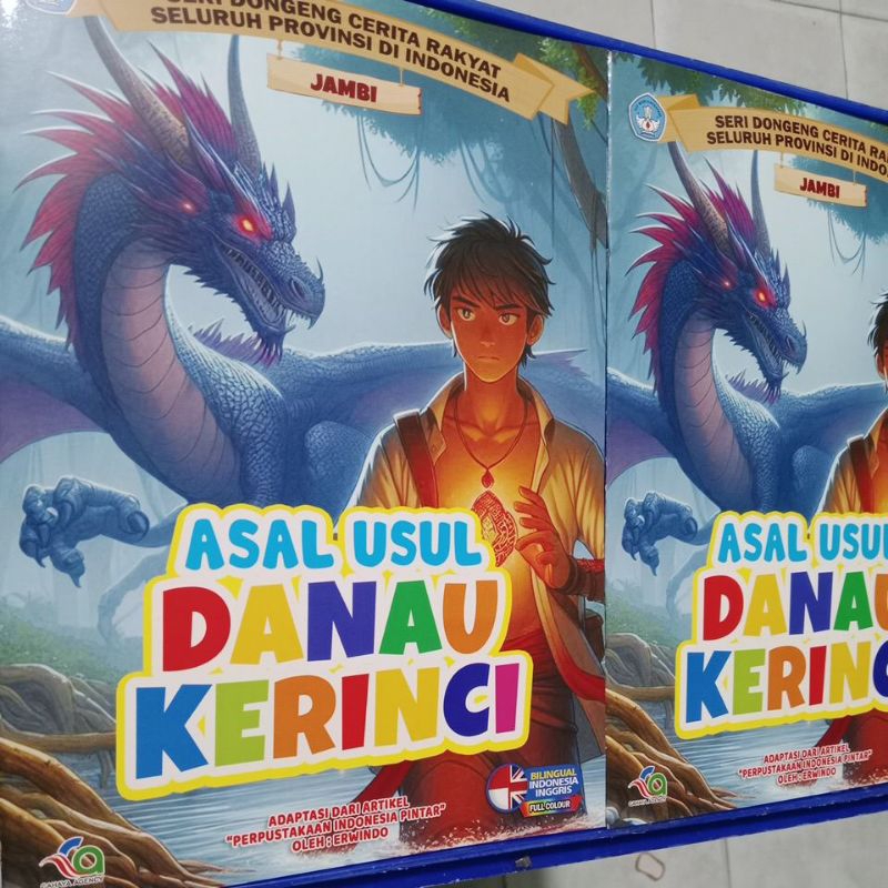 Jual SERI DONGENG CERITA RAKYAT - JAMBI ( ASAL USUL DANAU KERINCI) BILINGUAL + FULL COLOUR ...