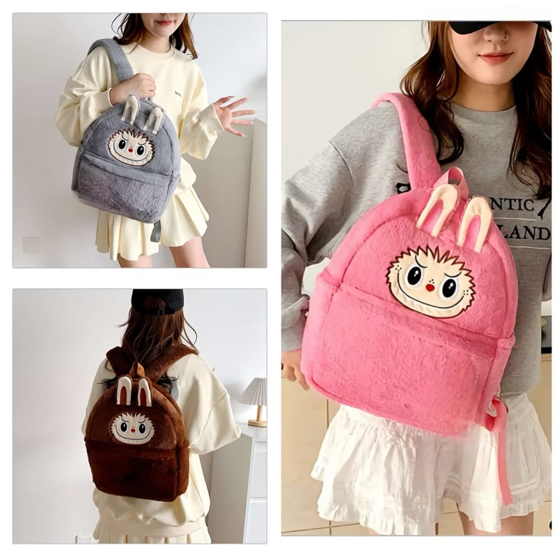 Jual VIRAL LABUBU - Tas Ransel Fashion Wanita Boneka Labubu Tas Boneka ...