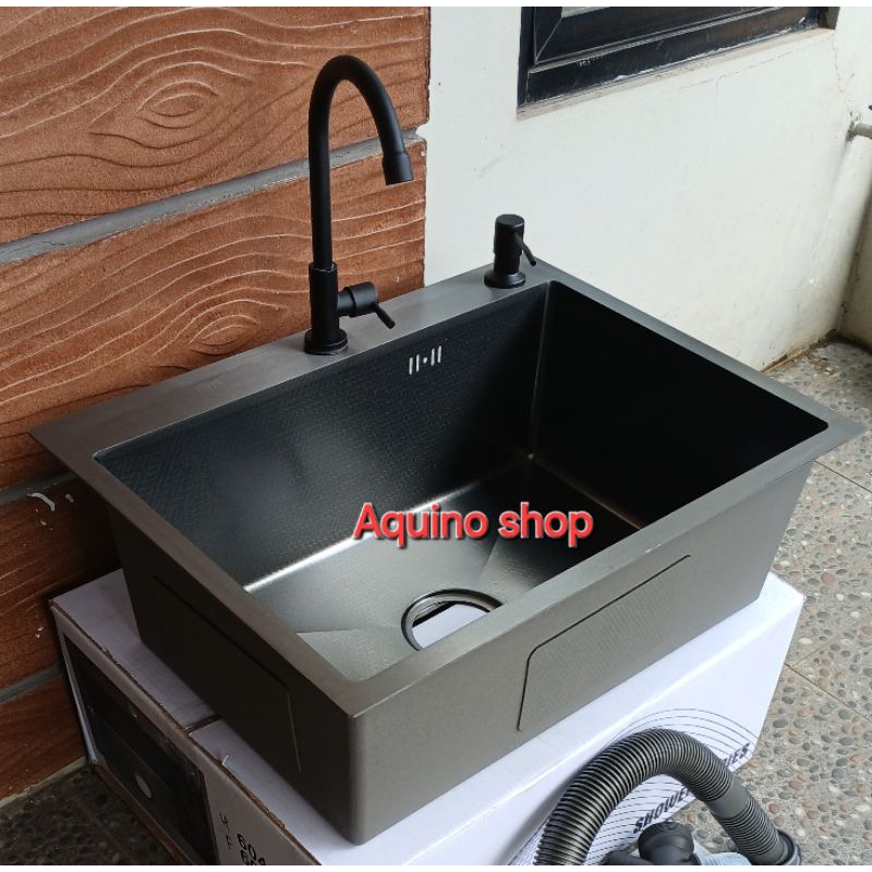 Jual Paket komplit wastafel bak cuci piring MUYA kitchen sink 1 lubang ...