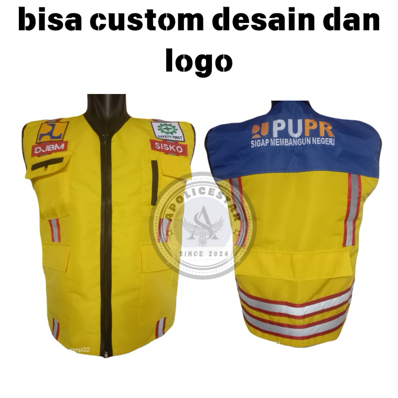 Jual rompi dinas PU | rompi safety | rompi PUPR | rompi proyek bisa ...