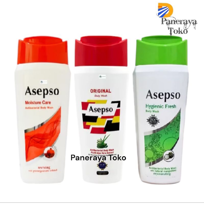 Jual ASEPSO BODY WASH 250ML BOTOL# SABUN MANDI CAIR BOTOL # ASEPSO | Shopee Indonesia