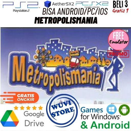 Jual PS 2 Metropolismania | Bisa di PC / Android / IOS Plus Emulator ...