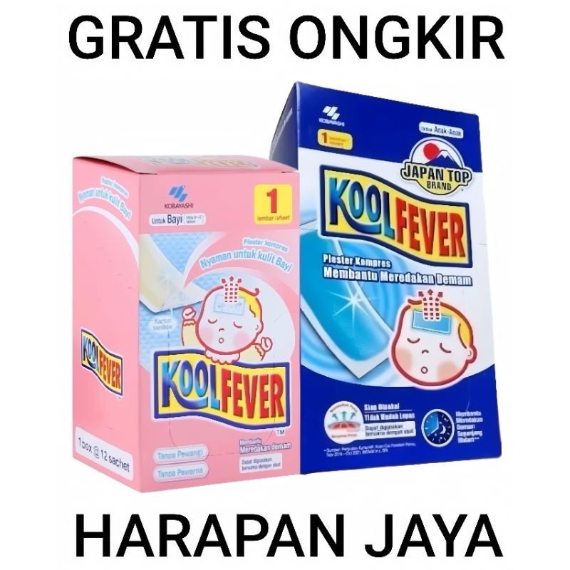 Jual KOOLFEVER Meredakan Demam Anak & Bayi Per Box ( ISI 12 LEMBAR ...