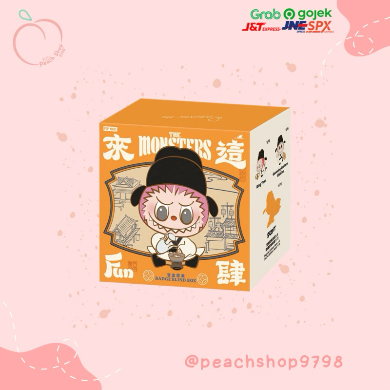 Jual GACHA The Monsters Labubu Lets Have Fun Together Badge Blind Box ...