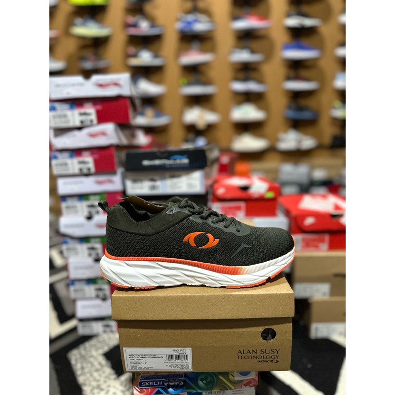 Jual Astec Jonah Running Men Army Green Original BNIB Resmi | Shopee ...