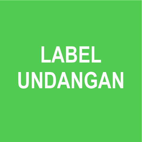 Jual LABEL UNDANGAN POLOS + CETAK // HARGA PER PACK ISI 120 Pcs ...