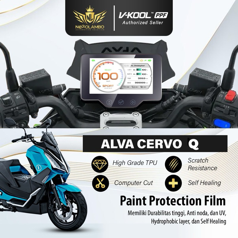 Jual VKOOL PPF Pelindung Speedometer Motor Anti Sunburn Alva Cervo Type ...