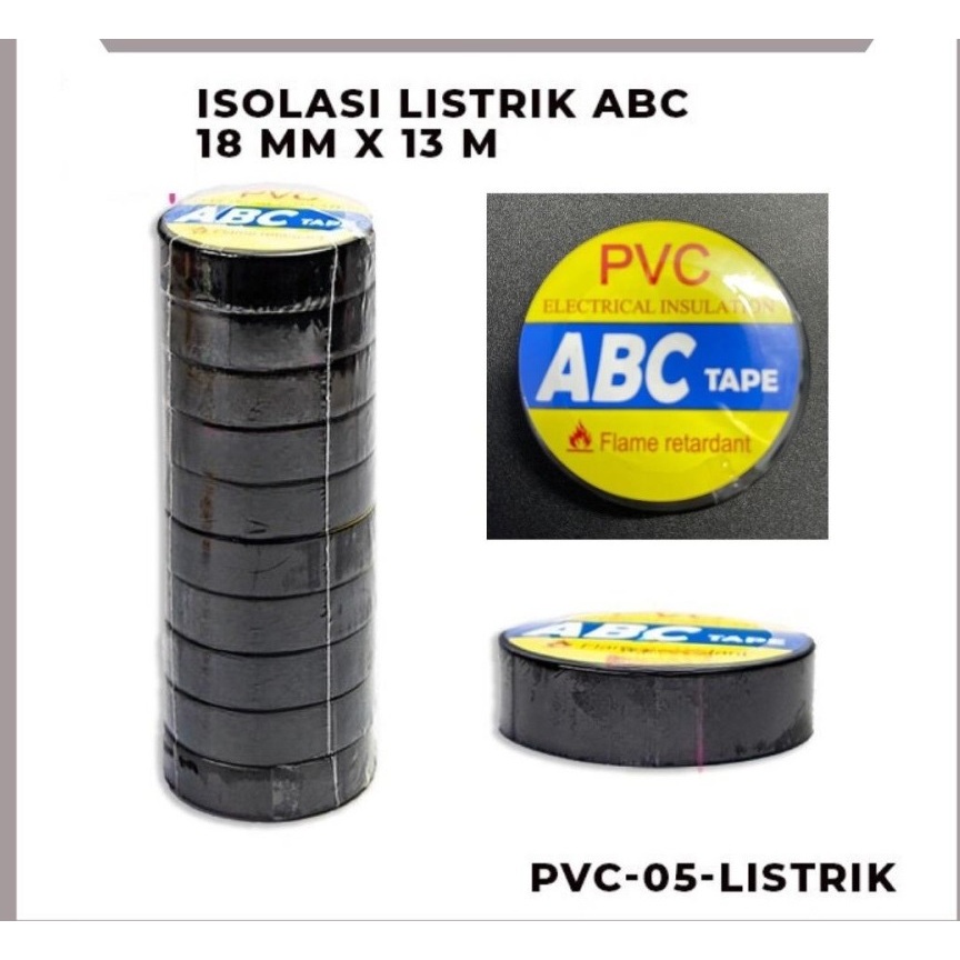 Jual Isolasi listrik isolasi hitam kabel solasi kabel listrik ABC ...