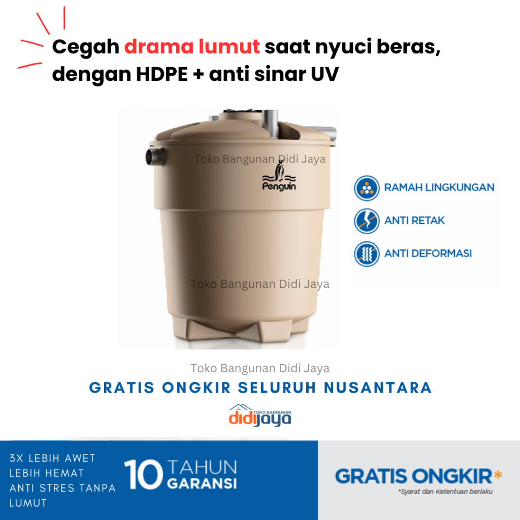 Jual Septic Tank Biorotech Penguin BIO 100 1000 Liter | Toren Air ...