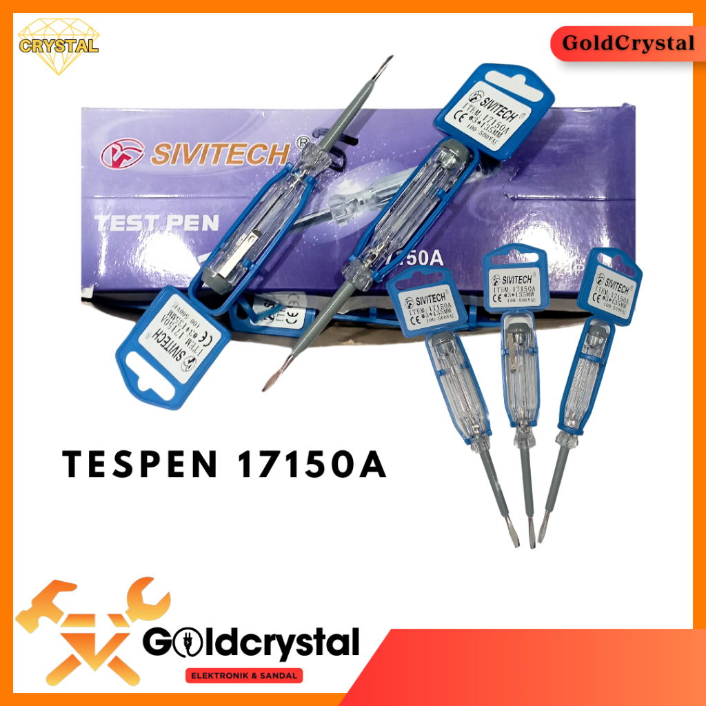 Jual Tespen AC Listrik Obeng Tespen Listrik Sivitech 17150A Tes Pen ...