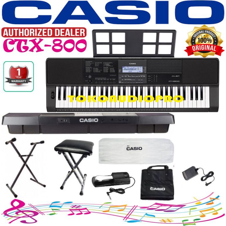 Jual Keyboard Casio CTX800 Keyboard Paket Casio CTX-800 Casio CT-X800 ...