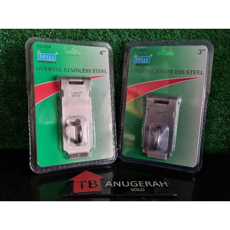 Jual OVERVAL IGM STAINLESS STEEL TEBAL BLISTER (IO-004) • CANTOLAN GEMBOK | Shopee Indonesia