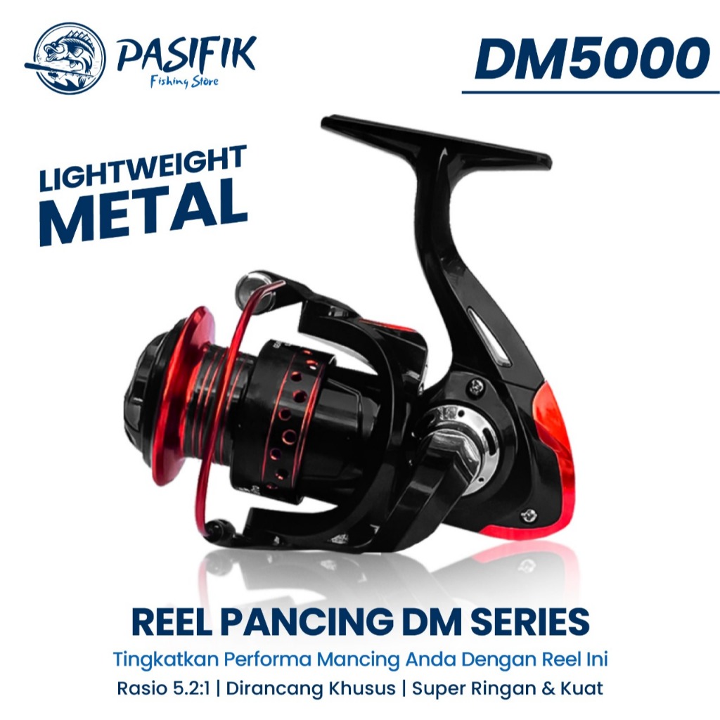 Jual DM5000 Reel Pancing Putar Rell Rill Pancing Katrol Kerekan Pancing Fishing Reel Spool Metal ...
