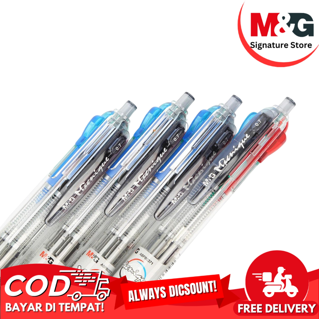 Jual Pulpen M&G 4 Warna Ballpoint M&G Monique 4 IN 1 Bullet Tip 0.7mm # ...
