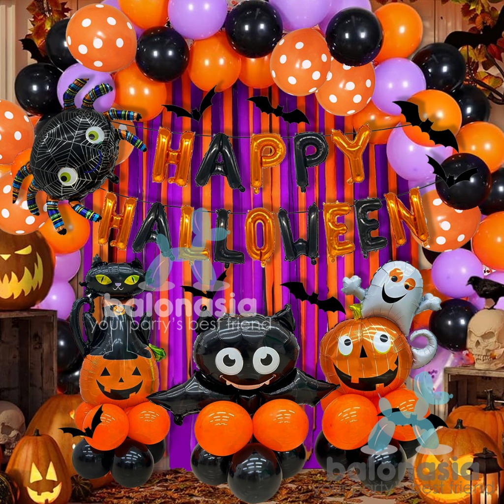 Jual Dekorasi halloween streamer set latex | Shopee Indonesia