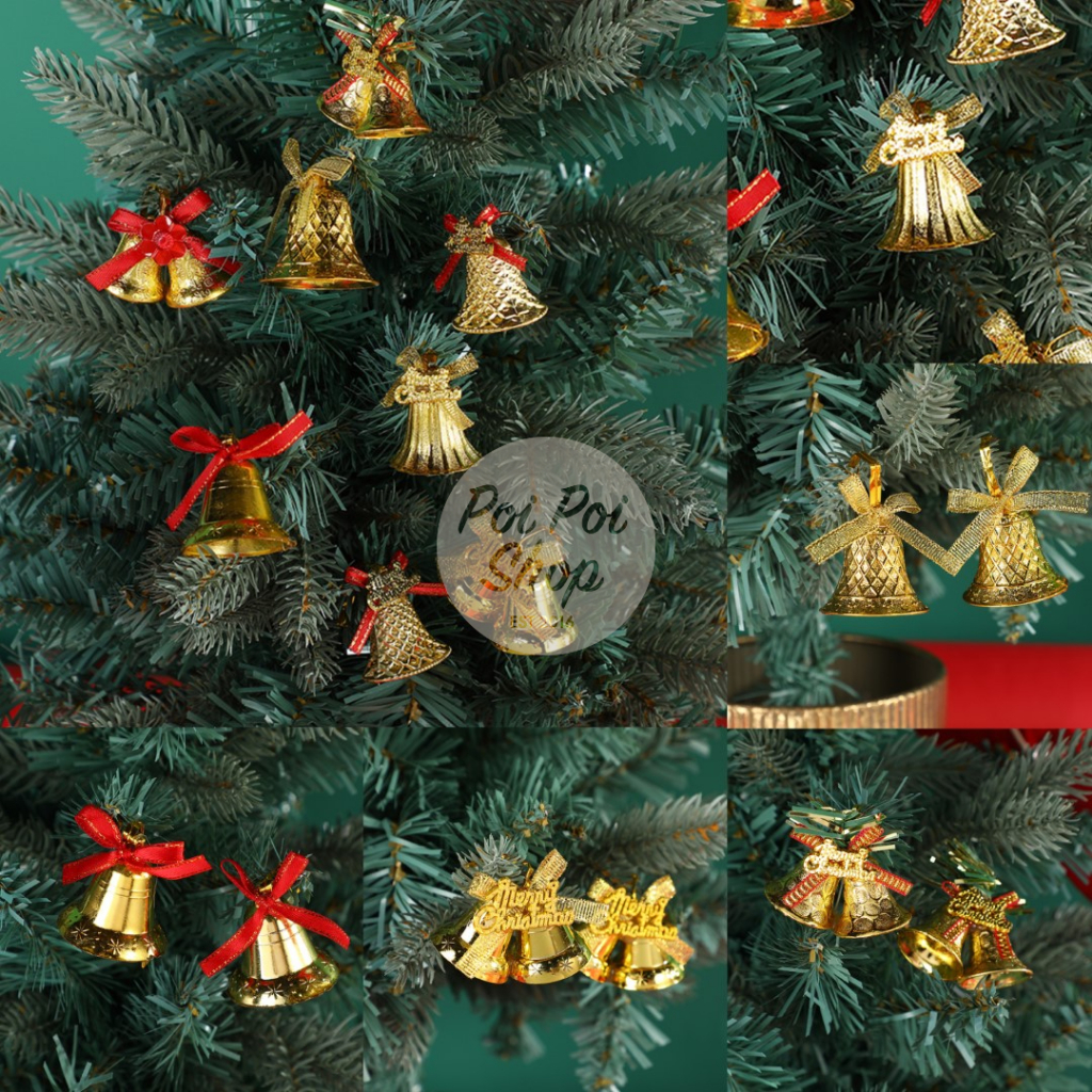 Jual Hiasan Pohon Natal Lonceng Isi 9 Lonceng Twin Gantungan Pohon ...