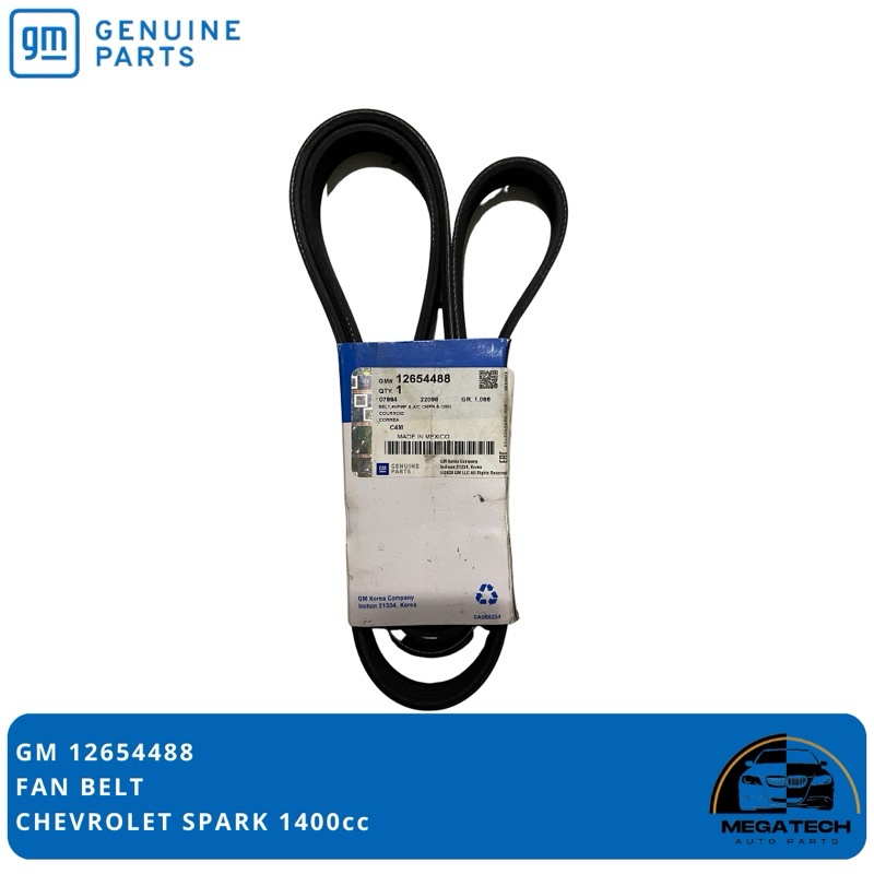 Jual FAN BELT CHEVROLET SPARK 1.4 1400cc ORIGINAL GM 12654488 | Shopee ...