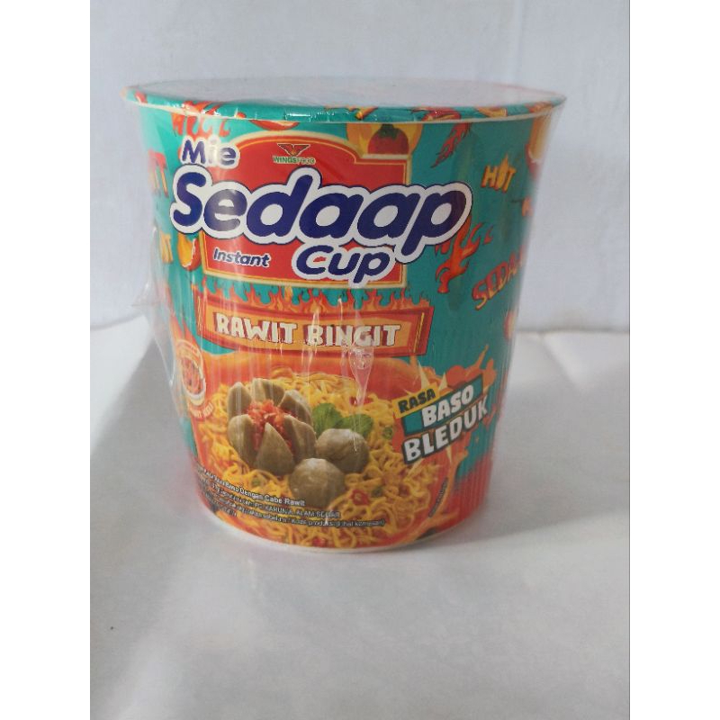 Jual MIE SEDAAP CUP RAWIT BINGIT RASA BAKSO BLEDUK 77GR | Shopee Indonesia
