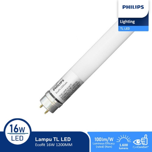 Jual Lampu Philips TL Led Tube T8 Ecofit 16w 16 Watt 1200mm | Shopee ...