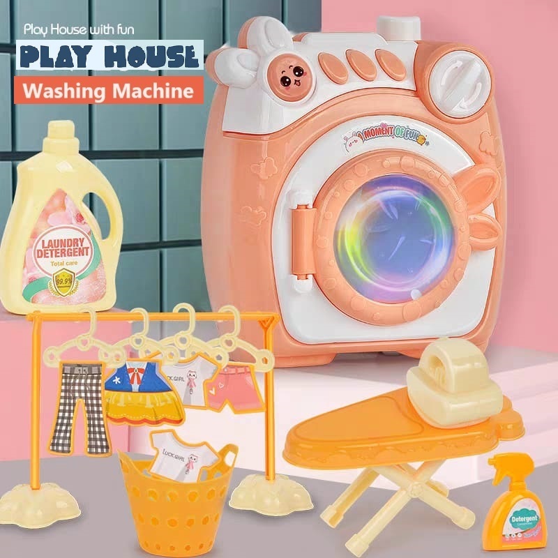Jual Mainan Anak Mesin Cuci Mainan Roller Mini Drum Washing Machine ...