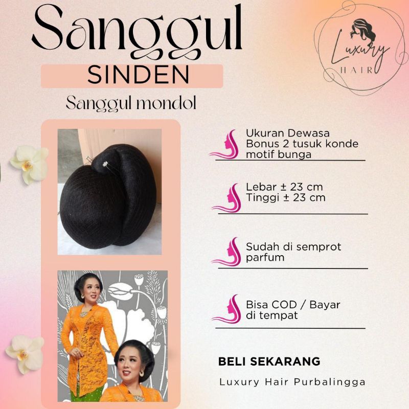 Jual sanggul sinden mondol | Shopee Indonesia