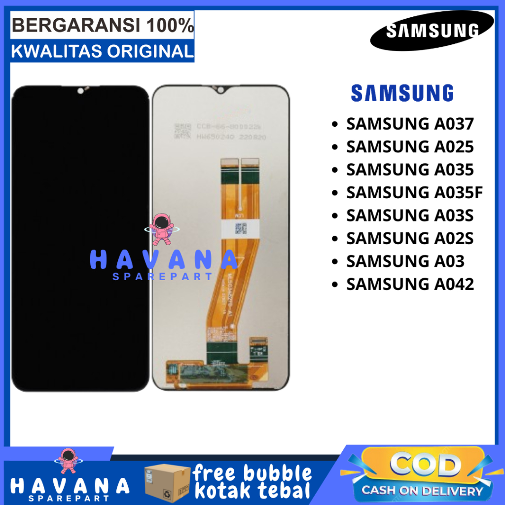 Jual LCD TOUCHSCREEN SAMSUNG GALAXY A03S / A02S / A03 / A042 / A037 / A037F / A025 / A035 ...