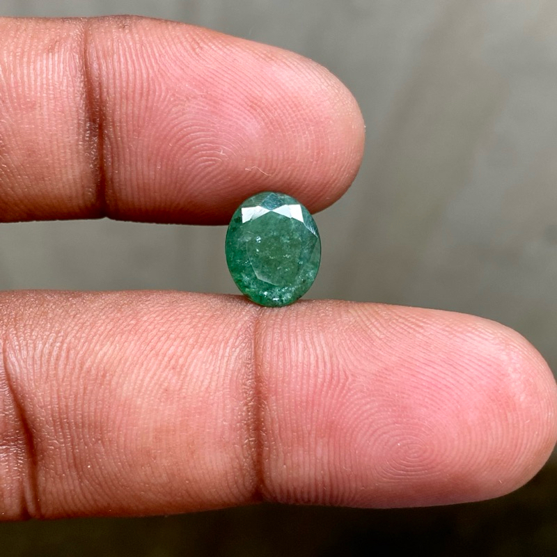 Jual Batu Natural Emerald Beryl Jamrud Asli Batu zamrud Dim 10.5x8.5x4 ...