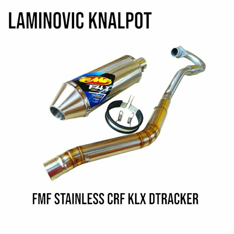 Jual Knalpot ekzos exhaust FMF F4 Stainlis KLX 150 D-tracker 150 KLX S ...