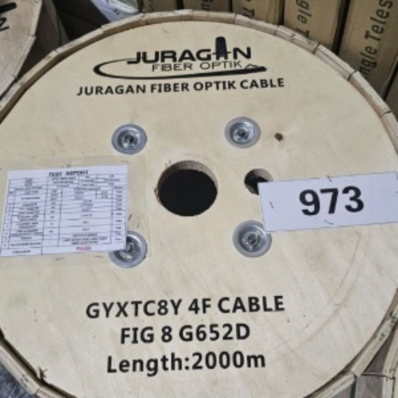 Jual Kabel 4 Core Figure 8 Panjang 2000 Meter Merk Juragan Fiber Optik ...