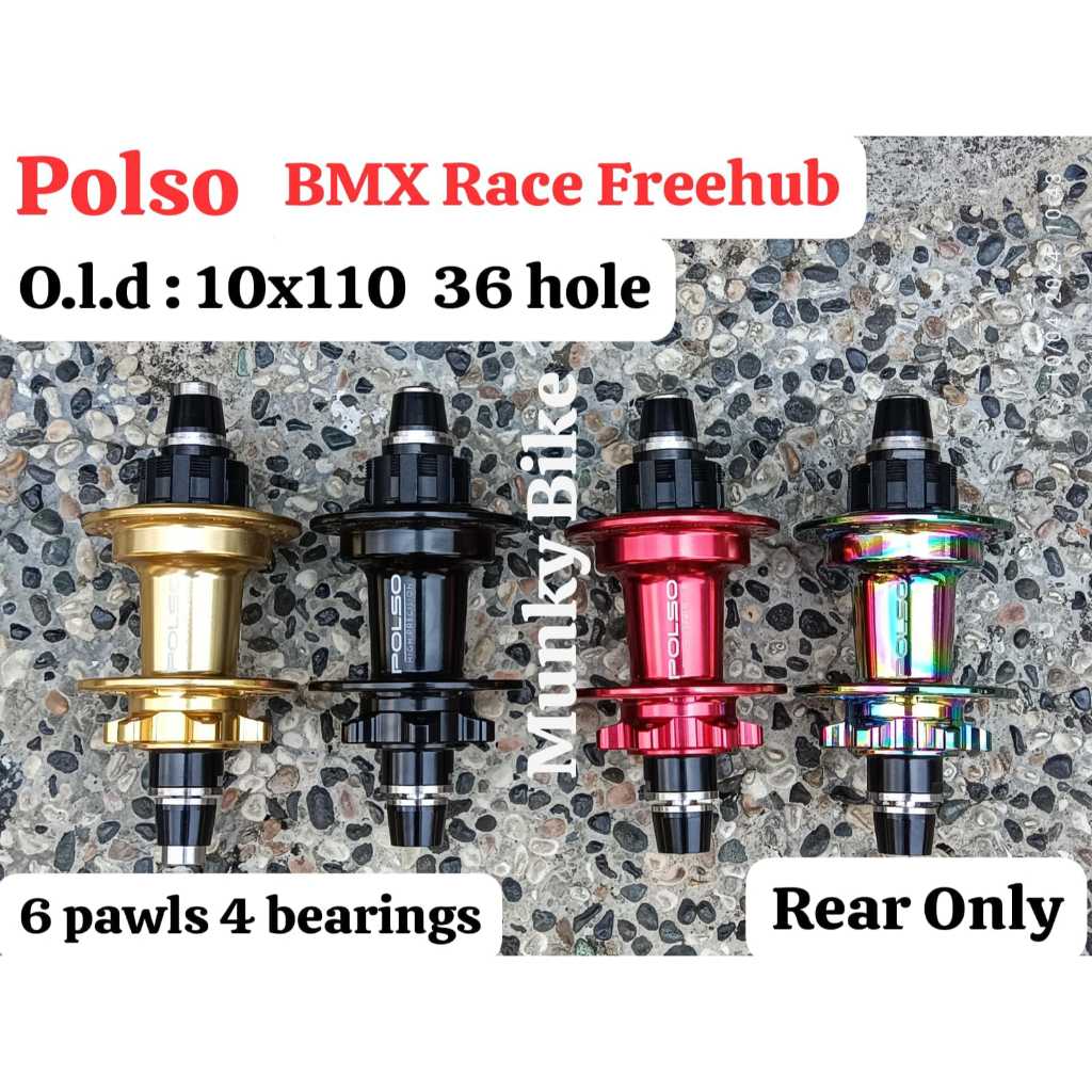Jual Polso Freehub BMX Race Female Axle 10 x 110 36 Hole 6 Pawls Baut ...