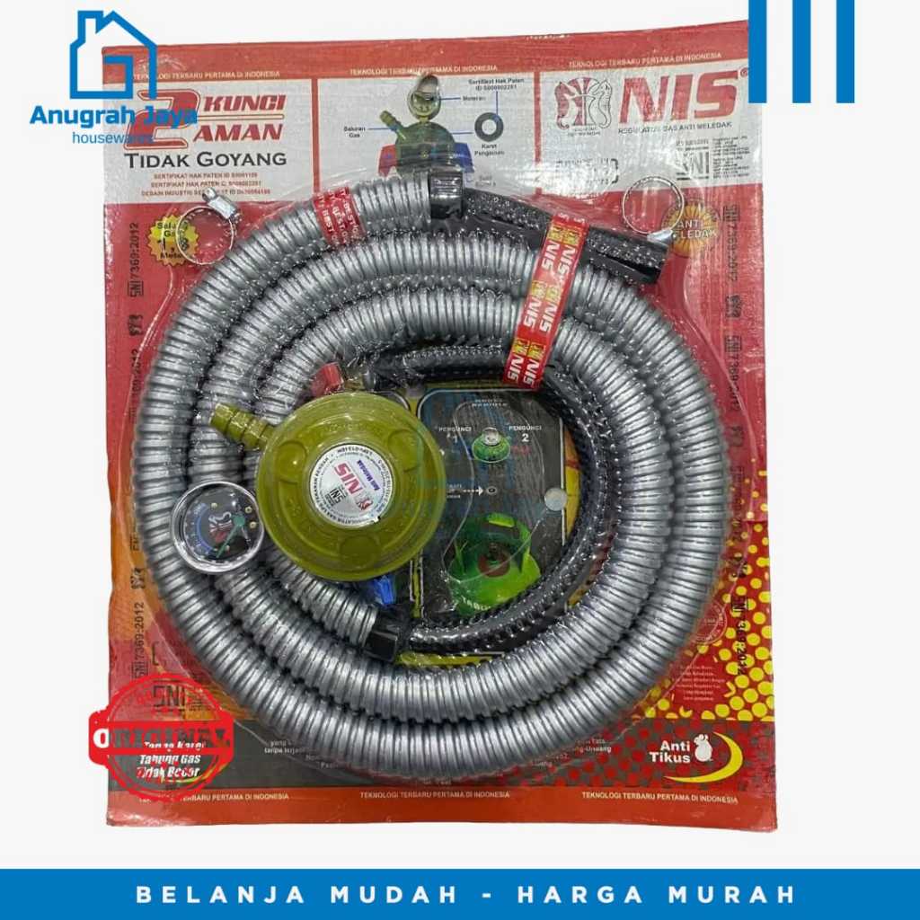 Jual SELANG + REGULATOR DL N2 2 KUNCI NIS (Double Lock) | Shopee Indonesia