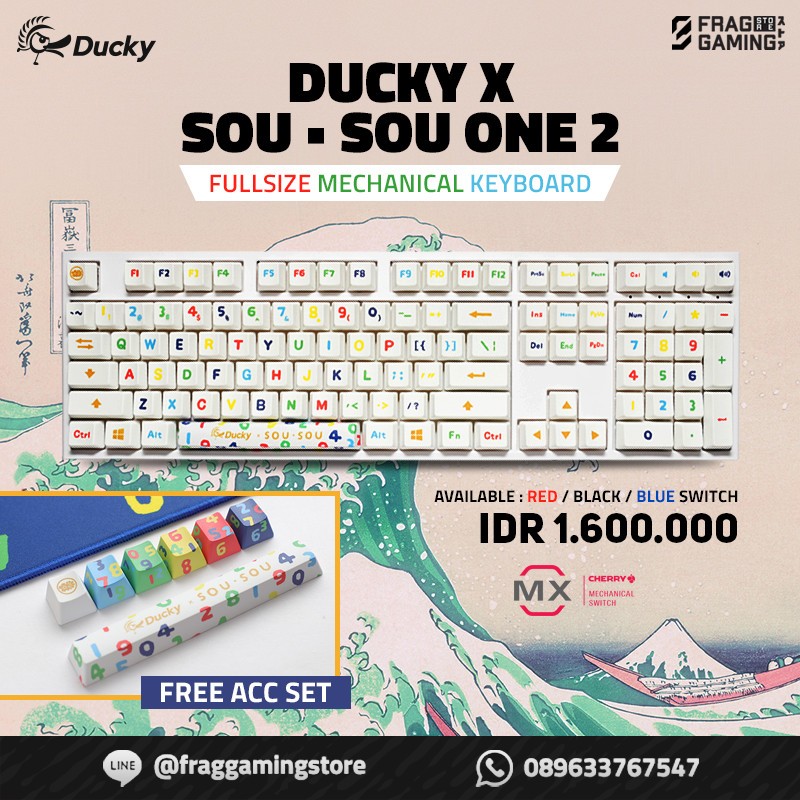 Jual Ducky x SOU • SOU One 2 - Mechanical Gaming Keyboard | Shopee Indonesia